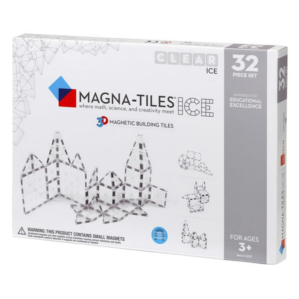 Magna-Tiles 32-Piece ICE Set – The Original, Award-Winning Magnetic ...