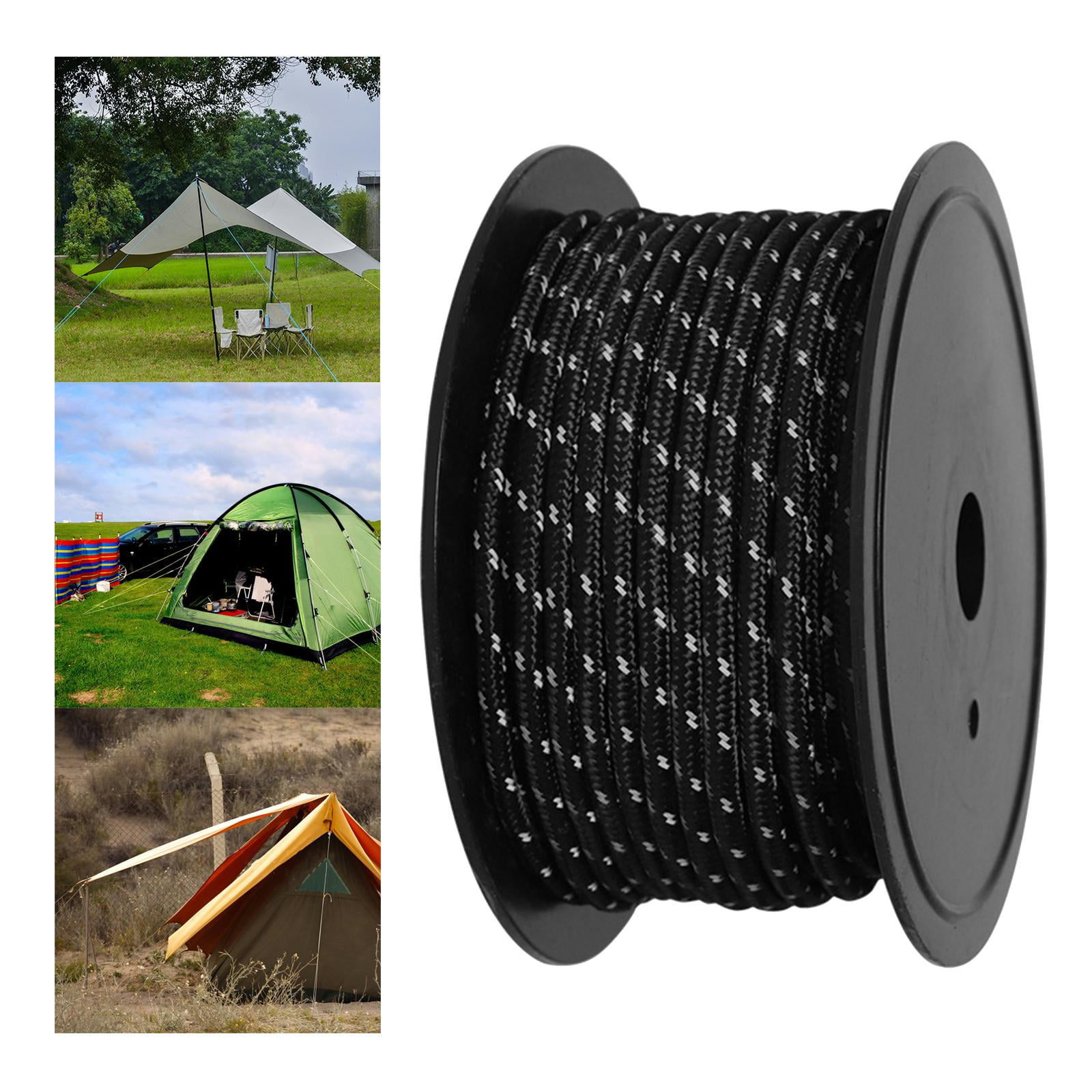Camping 30M 6mm Reflective Tent Rope Guylines Tent Accessories, Tent ...