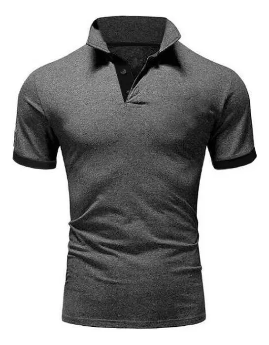 Playeras Hombre Y Tipo Polo Botones Slim Manga Moda Casual | Walmart en ...