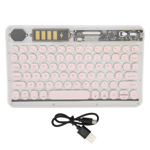 Keyboard,Wireless Bluetooth Keyboard Colorful Laptop Keyboard ...