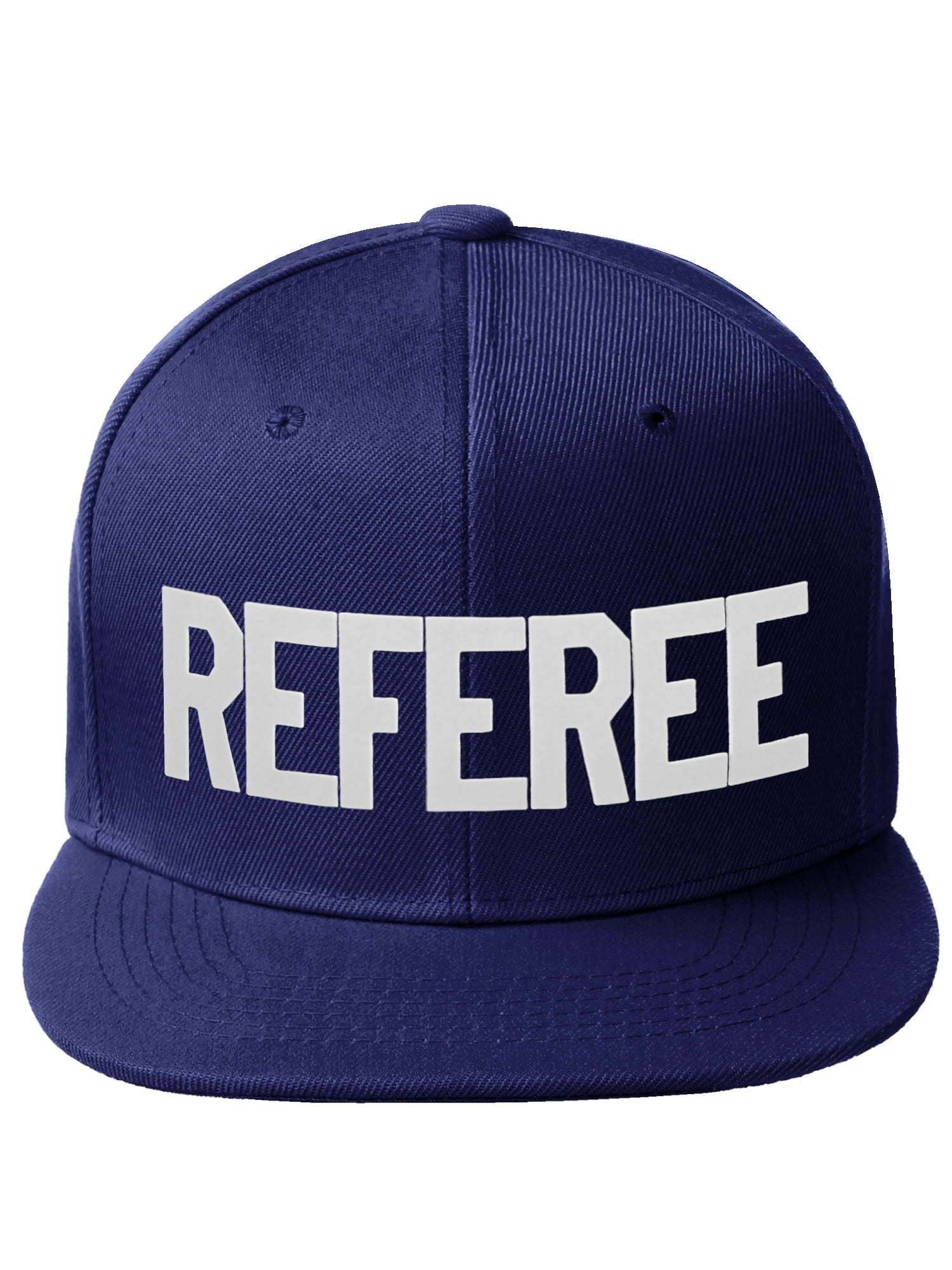 Classic Snapback Referee Hat High Profile Flat Bill Visor Adjustable ...