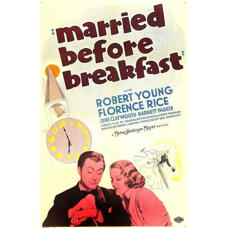 Married Before Breakfast Us Poster Art From Left: Robert Young Florence ...
