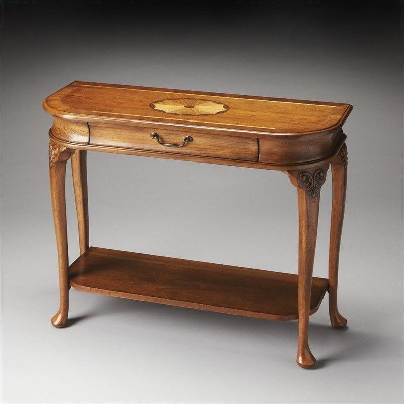 Butler Specialty Masterpiece Ridgeland Console Table in Olive Ash Burl ...