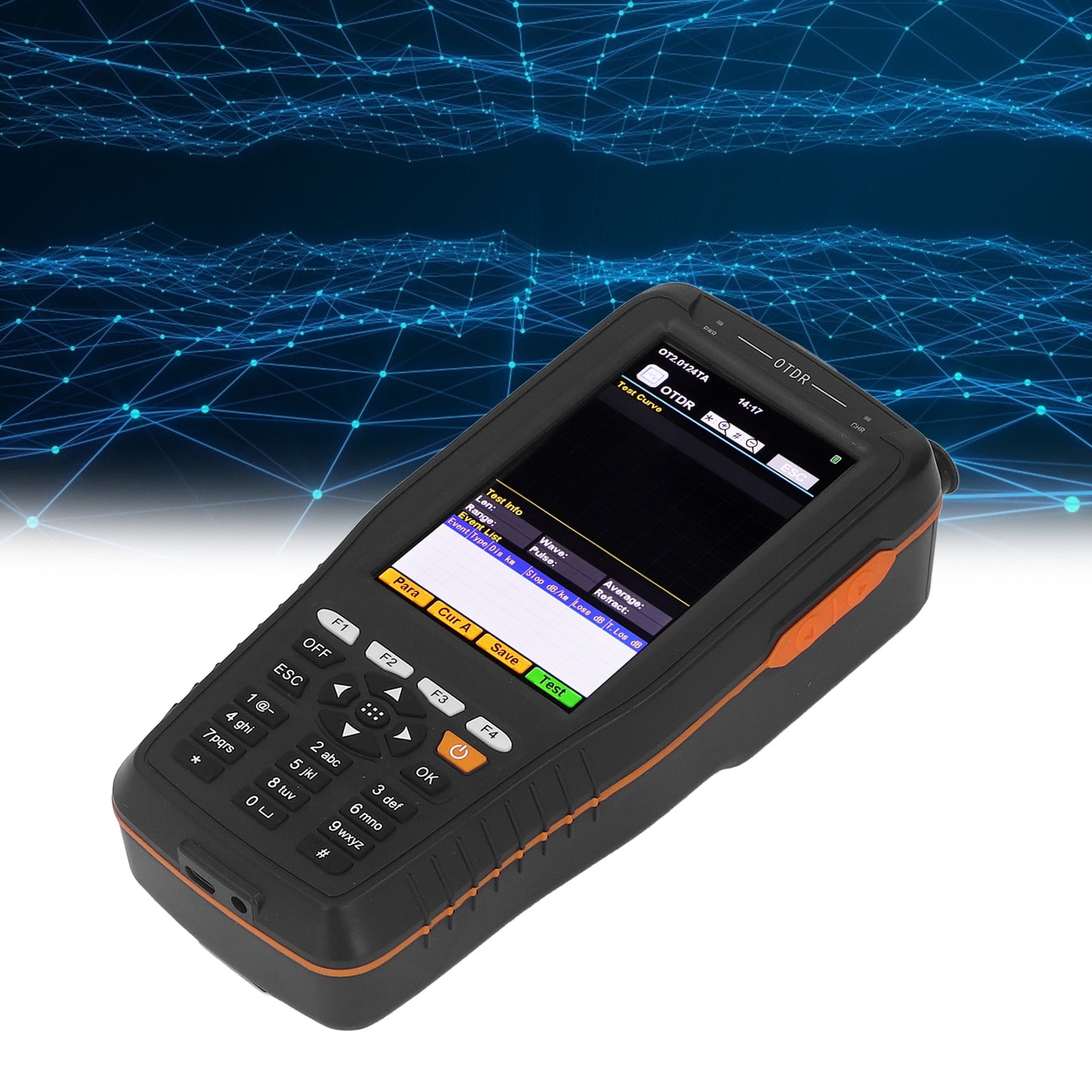 Probador de Fibra óptica ANGGREK OTDR 4 en 1 Reflectómetro de Dominio de Tiempo óptico | Bodega ...