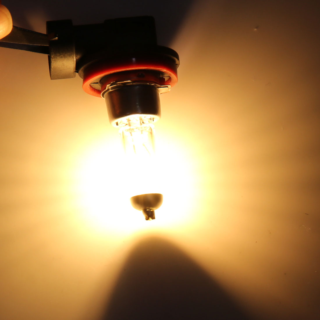 2 Pcs DC 12V 100W H8 Yellow Xenon Halogen Headlight Lamp Bulbs for Auto ...