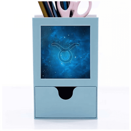 Starry Night Taurus Zodiac Constellation Desk Supplies Organizer Pen ...