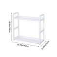 2026 New Upgrade Multifunctional Storage Rack Doublelayer Plastic Base ...
