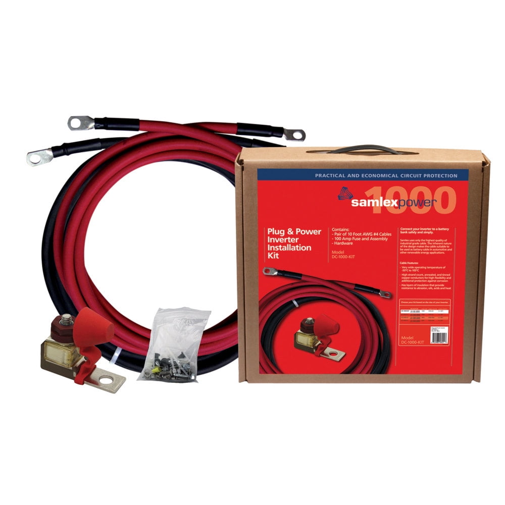 Samlex DC-1000-KIT Inverter Installation Kit - 100 Amp - Walmart.com