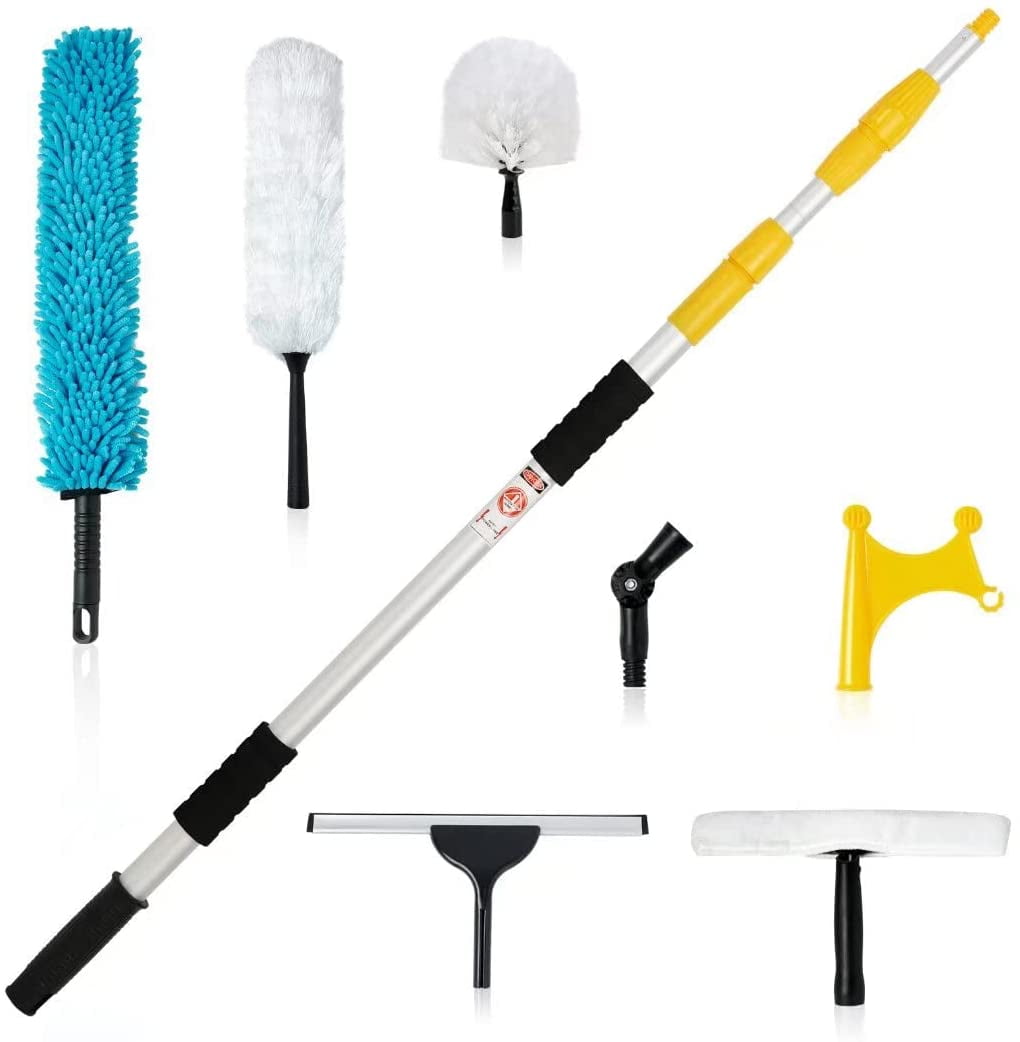 Buy Duster Kit for Cleaning 30 Foot High Reach with 7-23 Foot Extension ...