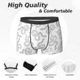 Mens Underwear - Minimalist Black Cartoon Snake Breathable Stretch ...
