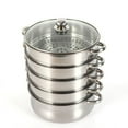 5 Tier Stainless Steel Steamer Meat Vegetable Cooking Steam Pot ...