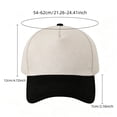 HNMKIU Color Block Structured Five Baseball Cap Adjustable Snapback ...