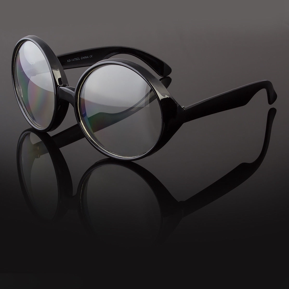 Clear Glasses Oval Round Plastic Frame Women Large Big Eyeglasses 100 