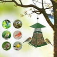 Blaxill Outdoor Hanging Bird Feeder Iron Multi Layer Green | Garden ...