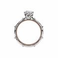 14k Multi Tone Gold Round Diamond Ring IGI Certified Lab Grown 1.20 Ct ...