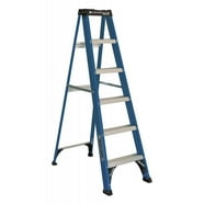 Louisville Heavy Duty 10ft Fiberglass Step Ladder, 14ft Reach, 300lbs ...
