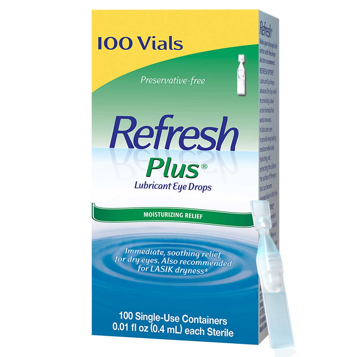 Refresh Plus Lubricant Eye Drops - 100 Single Use Nepal | Ubuy