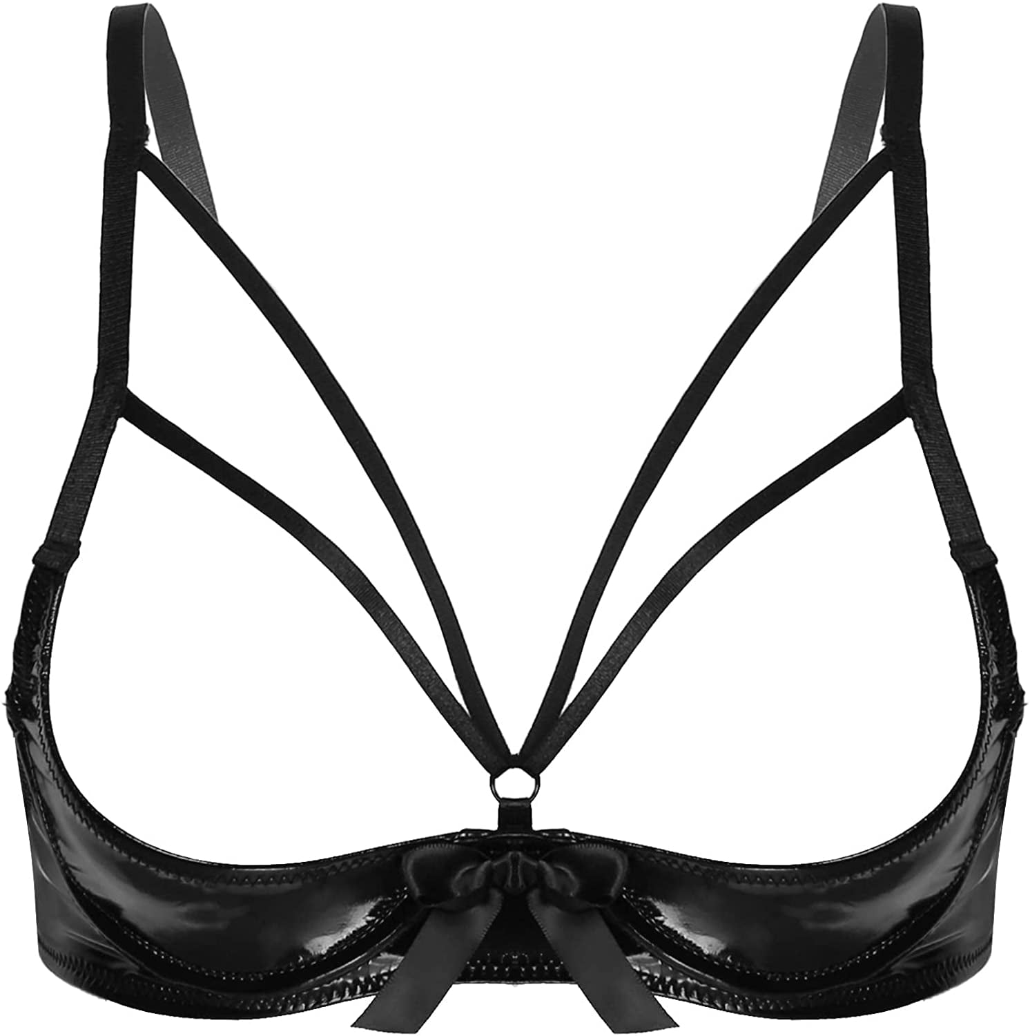 MSemis Woman s Underwire Push Up Shelf Bra 1 2 Cup Demi Balconette msemis-woman-s-underwire-push-up-shelf-bra-1-2-cup-demi-balconette