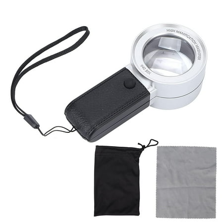 Magnifying Glass, Lighted Magnifying Glass Handheld Magnifier Portable ...