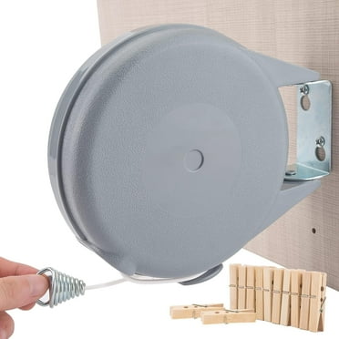 Retractable Washing Lines - 4.2m Indoor Outdoor Clothes Line Retracting ...