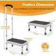 Step Stool with Handle for Elderly Adults,High Beds Steps Heavy Duty ...