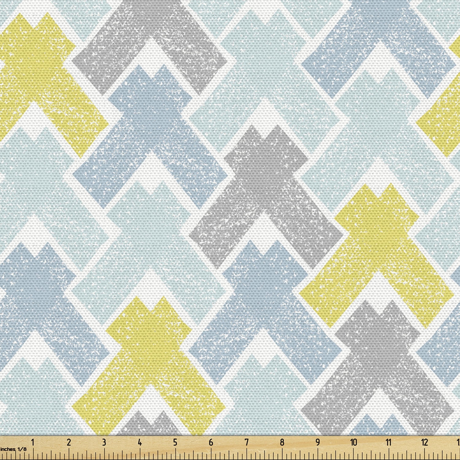 Abstract Sofa Upholstery Fabric by the Yard, Composition of Grungy ...