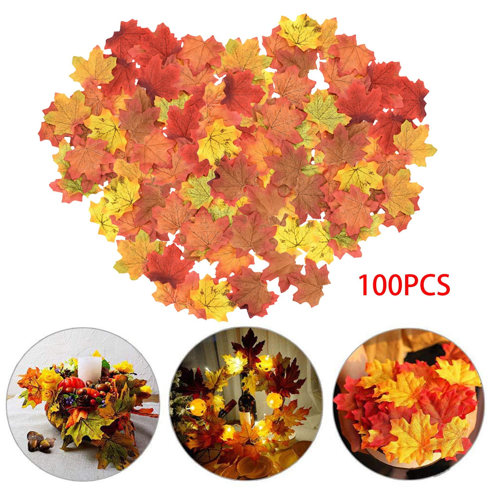 Fake Autumn Leaves Leaves Artificial Crafts Leaves for Decoration ...