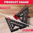 6-in-1 Carpenter Square 7 inch (1/8" Precision) Rafter Multi-Purpo ...