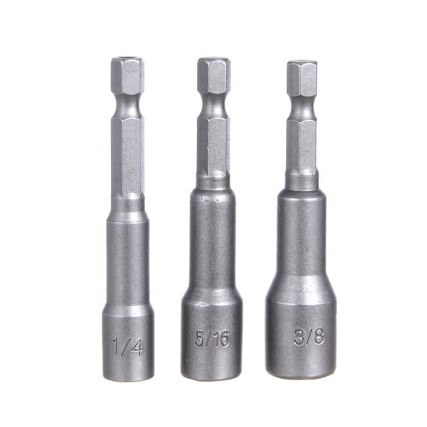 Hyper Tough Hex Shank Magnetic Nut Driver Bits 3 Pack AU20058K ...