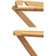 Bamboo Folding Clothes Drying Rack, Upscale Laundry Rack with 11 Dowels ...