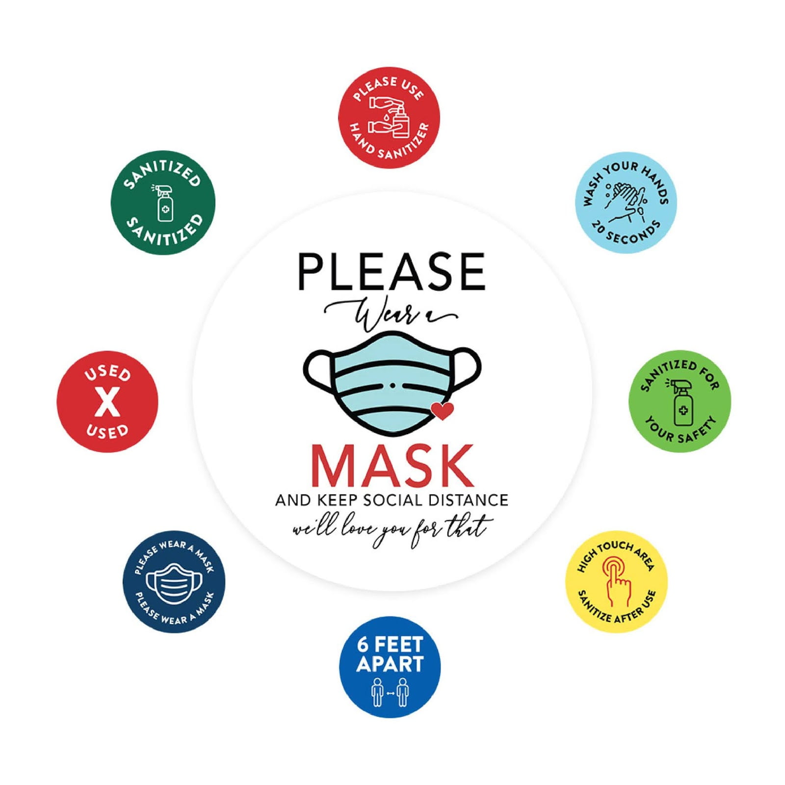 Koyal Wholesale Social Distancing Please Wear A Mask, We'll Love You ...