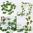 Home Decor Artificial Flower Vine Leaves Realistic Plastic Plant Silk ...