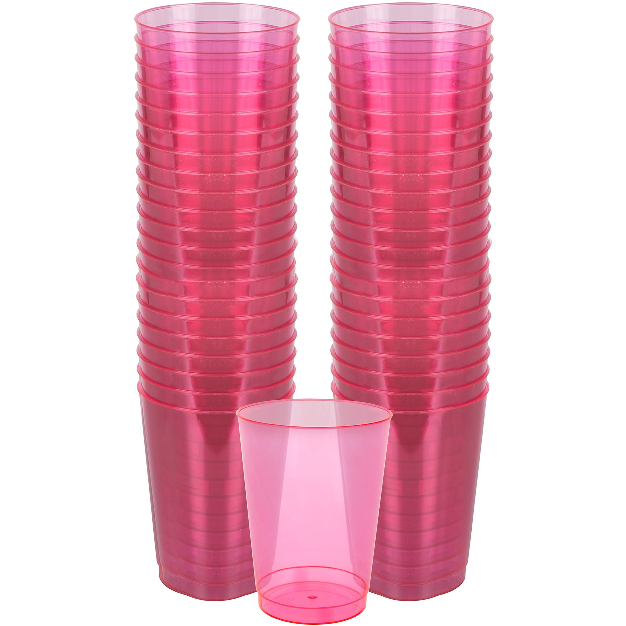 Bright Pink, Big Party Pack, Plastic Cups 10 oz., 72 Per Pack - Walmart.com