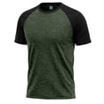 Bbyeadc Mens T-shirt Casual Slim Fit Raglan Short Sleeve Crewneck ...