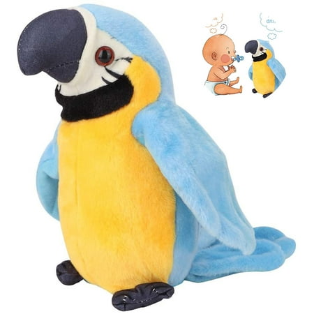 Talking Parrot Toy, Interactive Plush Toy, Repeat What You Say, Talking ...