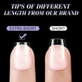 Gelike Ec 240pcs Extra Short Coffin Shaped Soft Gel Nail Tips Kit