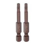 Uxcell T27 Magnetic Security Torx Screwdriver Bit 1/4" Hex Shank 6" Length, Red 2 Pack - Walmart.com