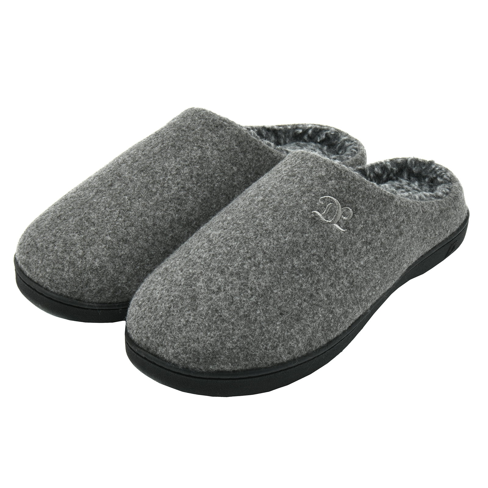 DL Warm Slippers for Men Indoor Memory Foam, Winter Cozy Men's House ...