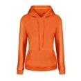 Frontwalk Casual Fleece Tops For Women Winter Plain Hoodies Sweatshirt