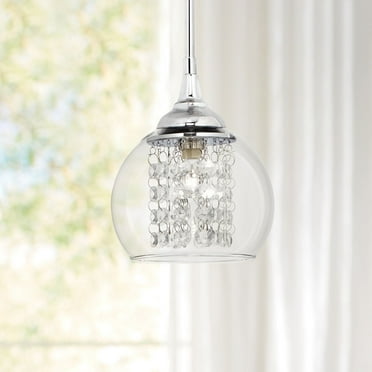 JoollySun Modern Crystal Pendant Light: Mini Chrome Light Fixtures ...