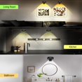 3Pack LED Picture Lights for Wall Rechargeable Battery Picture Frame ...