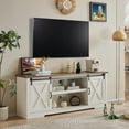 AMERLIFE Farmhouse TV Stand for 75 Inches TVs, 66" Entertainment Center ...