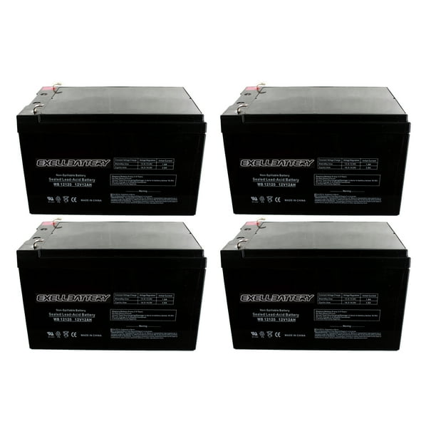 4x UB12120 F2 D5775 E5005 12V 12 Volt 12AH SLA Sealed Lead Acid AGM ...