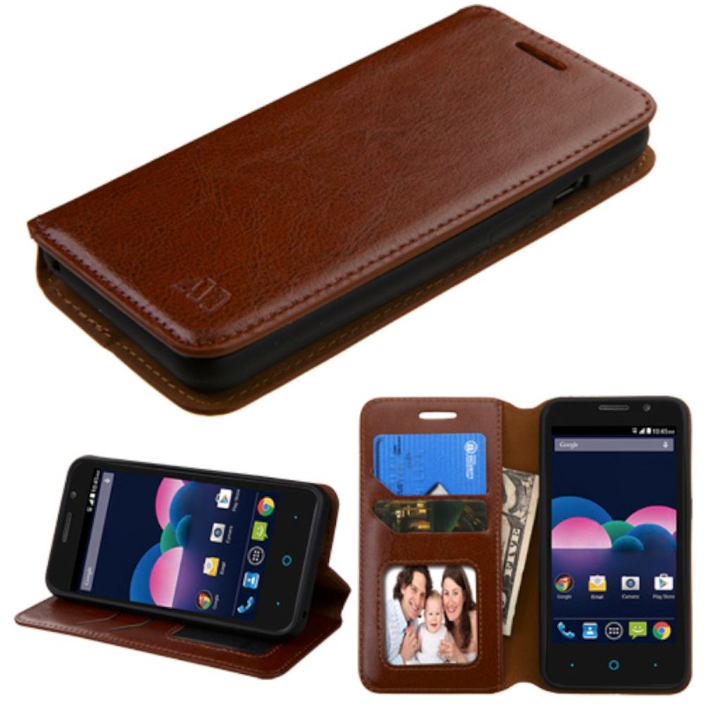 ZTE Obsidian Phone Case, ZTE Obsidian Case, by Insten Book-Style ...