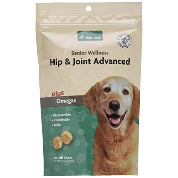 Senior Wellness Hip & Joint Soft Chew Supplement for Dogs with Omegas ...