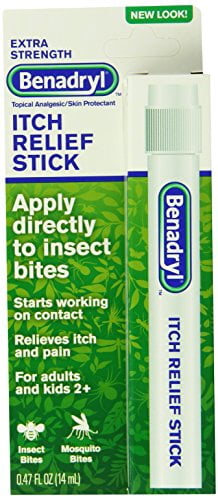 3 Pack - Benadryl Itch Relief Stick 0.47 oz (14 ml) Each - Walmart.com