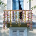 Artificial Flowers Garland Ivy 4 Pack 5.9 Ft A-mixed Color Home Garden ...