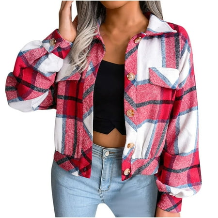 Lightweight Jacket Women Fashion Women Autumn And Winter Lattice ...