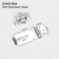 Stainless Steel Door Hasp Latch with Screws Heavy Duty Safety Padlock ...