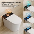 HOROW X70 Luxury Elongated Bidet Smart Toilet with Auto Open/Close Lid ...